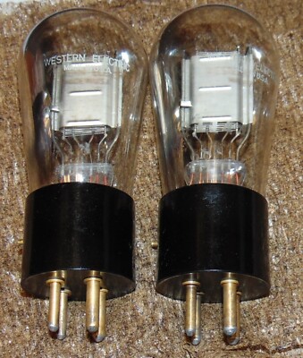 WORLDS RAREST 102F WESTERN ELECTRIC TUBES NOS MATCH PAIR D-91144 NEW ...
