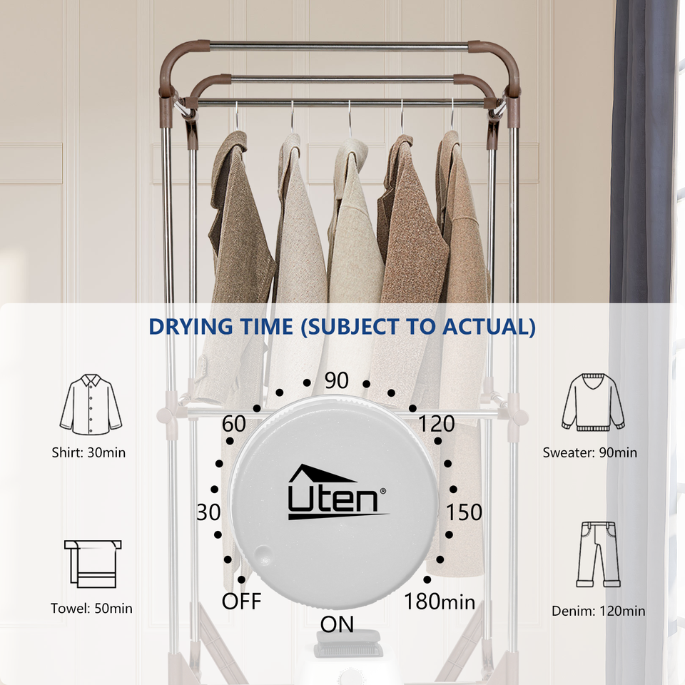 Clothes Dryer Electric Wardrobe Hot Air Dryer Double Layer Design For ...