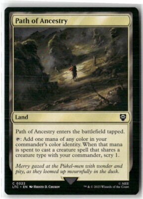 Path of Ancestry Commander: Lord Of The Rings MTG Magic NM | eBay