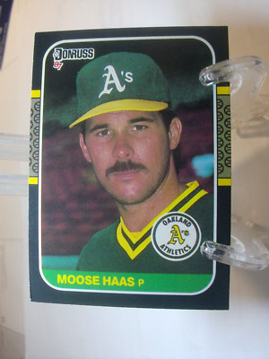 1987 Donruss Baseball #528 - Moose Haas - Oakland Athletics (14194) | eBay