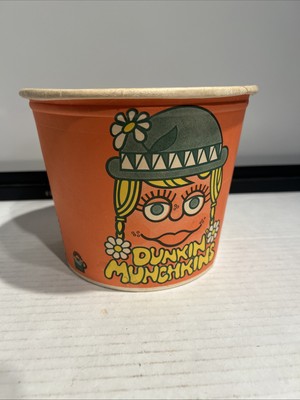 Vintage 1960/70s Dunkin Munchkins Dunkin Donuts Bucket RARE | eBay