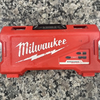 Used MILWAUKEE 25 Pc. Bit Set SHOCK-WAVE IMPACT DUTY &Carrying Case | eBay