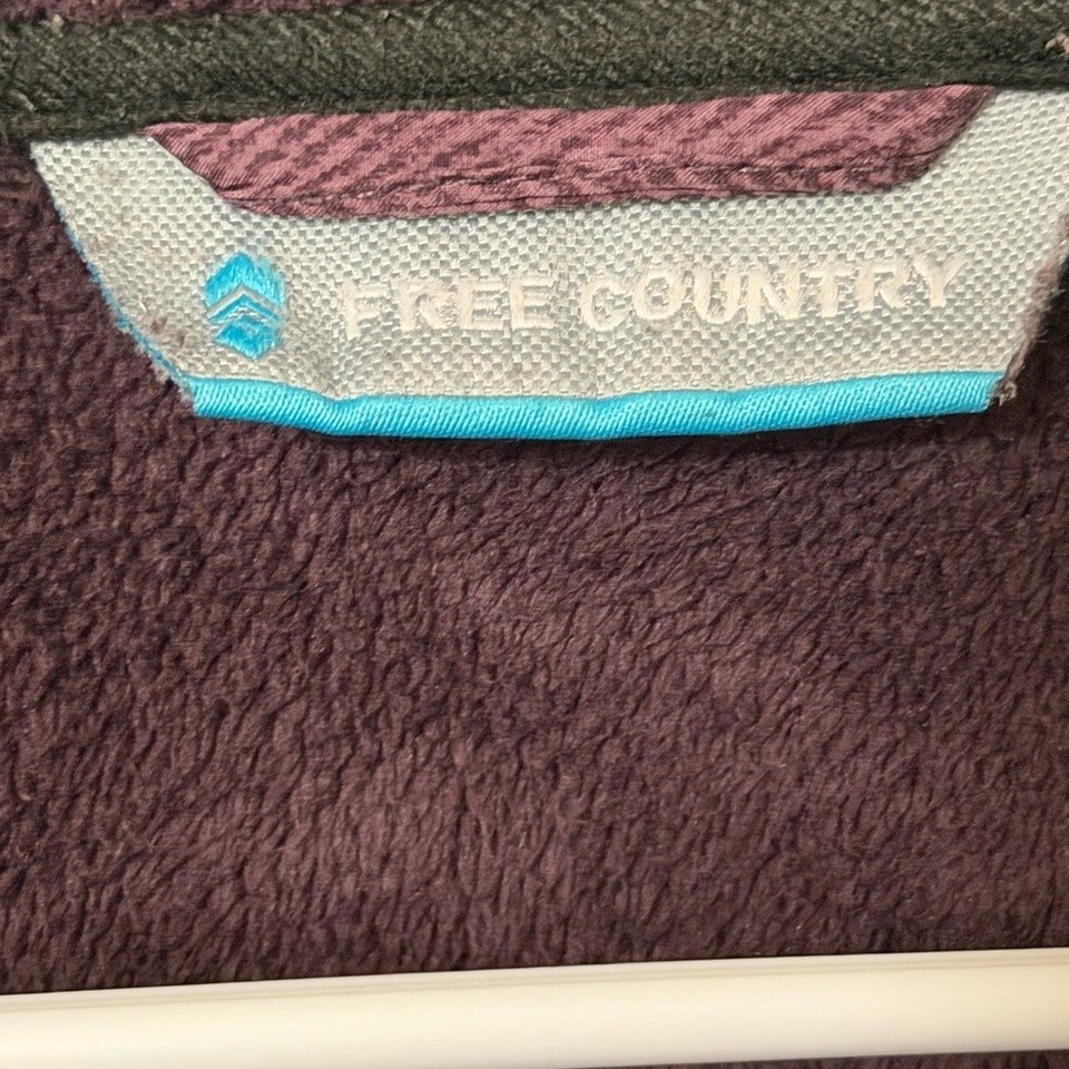 Free Country Plum Softshell Jacket Women’s Fleece Lined Zip Up Coat XL ...