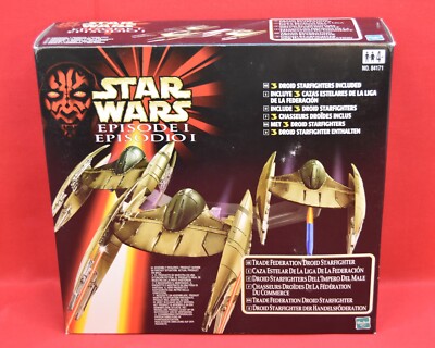Star Wars Episode 1 Trade Federation Droid Starfighters tri-logo Box ...