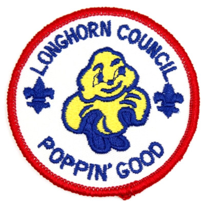 Poppin' Good Longhorn Council Patch Boy Scouts BSA Texas TX Popcorn | eBay