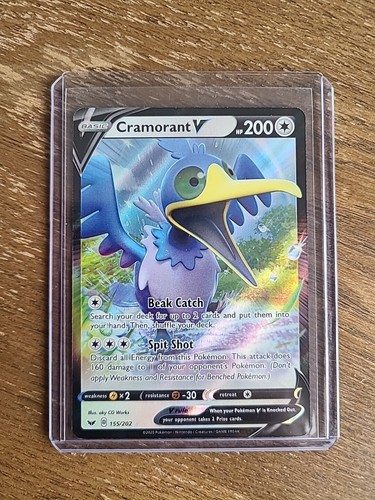 Cramorant V 2021 Shining Fates 054/072 Holo Foil Rare Full Art Pokemon ...