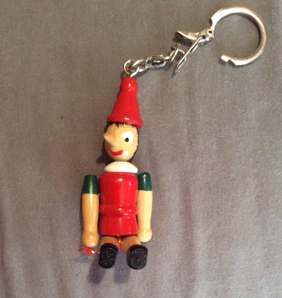 Pinocchio Keyring Keychain :: Rare And Unusual | eBay UK