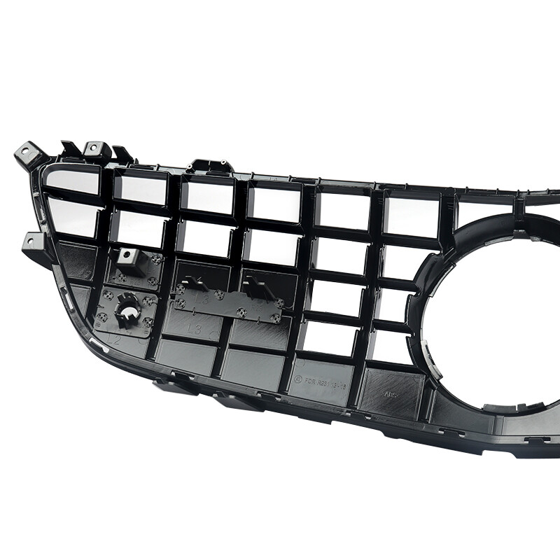 Chrome+Black For 2012-2016 Mercedes Benz R231 SL500 SL550 GTR Style ...