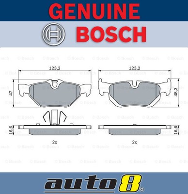 Brand New Bosch Rear Brake Pads for Bmw 123D E 82 2L Diesel N47 D20 ...