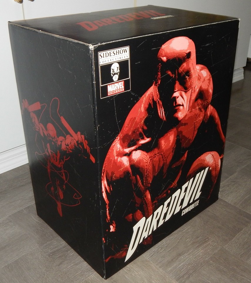 SIDESHOW DAREDEVIL COMIQUETTE MIB MARVEL STATUE NETFLIX PANTHER SPIDER ...