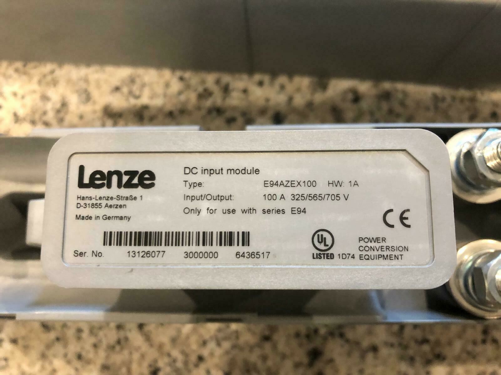 Lenze DC input Module E94AZEX100 HW 1A | eBay