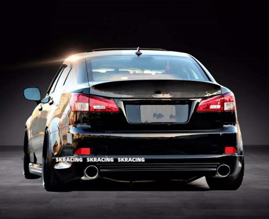 For LEXUS IS250 IS350 ISF 2006-12 Wald REAL Carbon Fiber HighKick Trunk ...