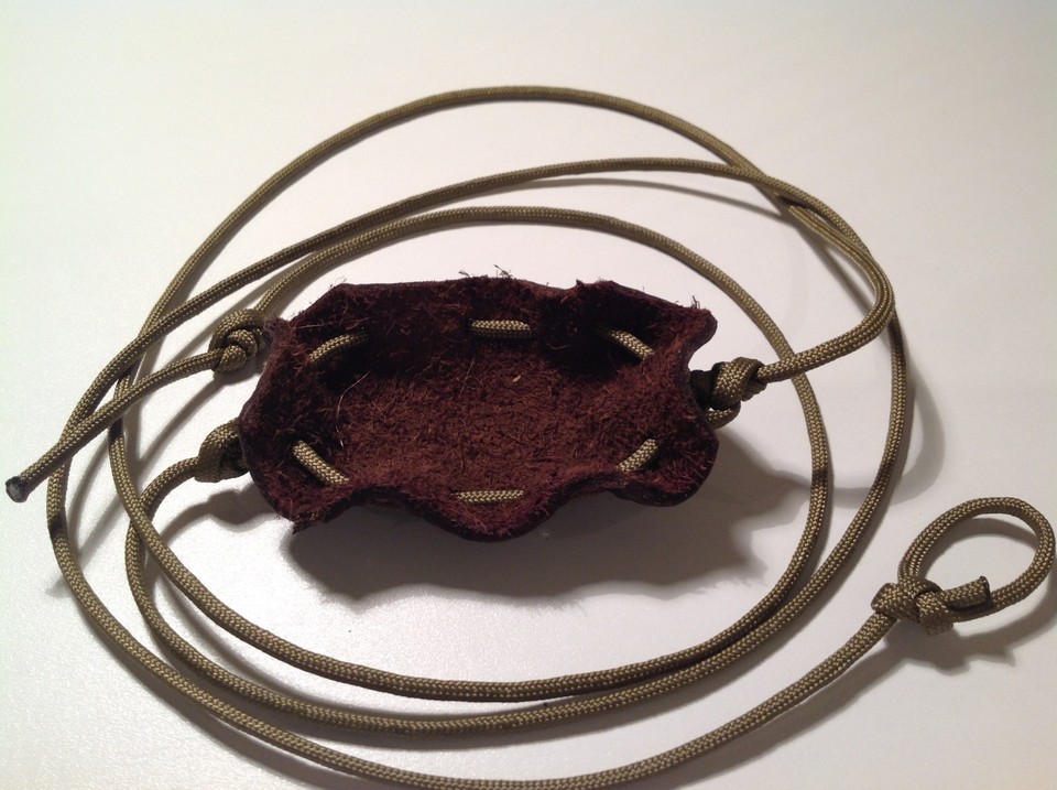 Golf Ball Thrower Paracord & Leather Shepherd Sling made by David The ...