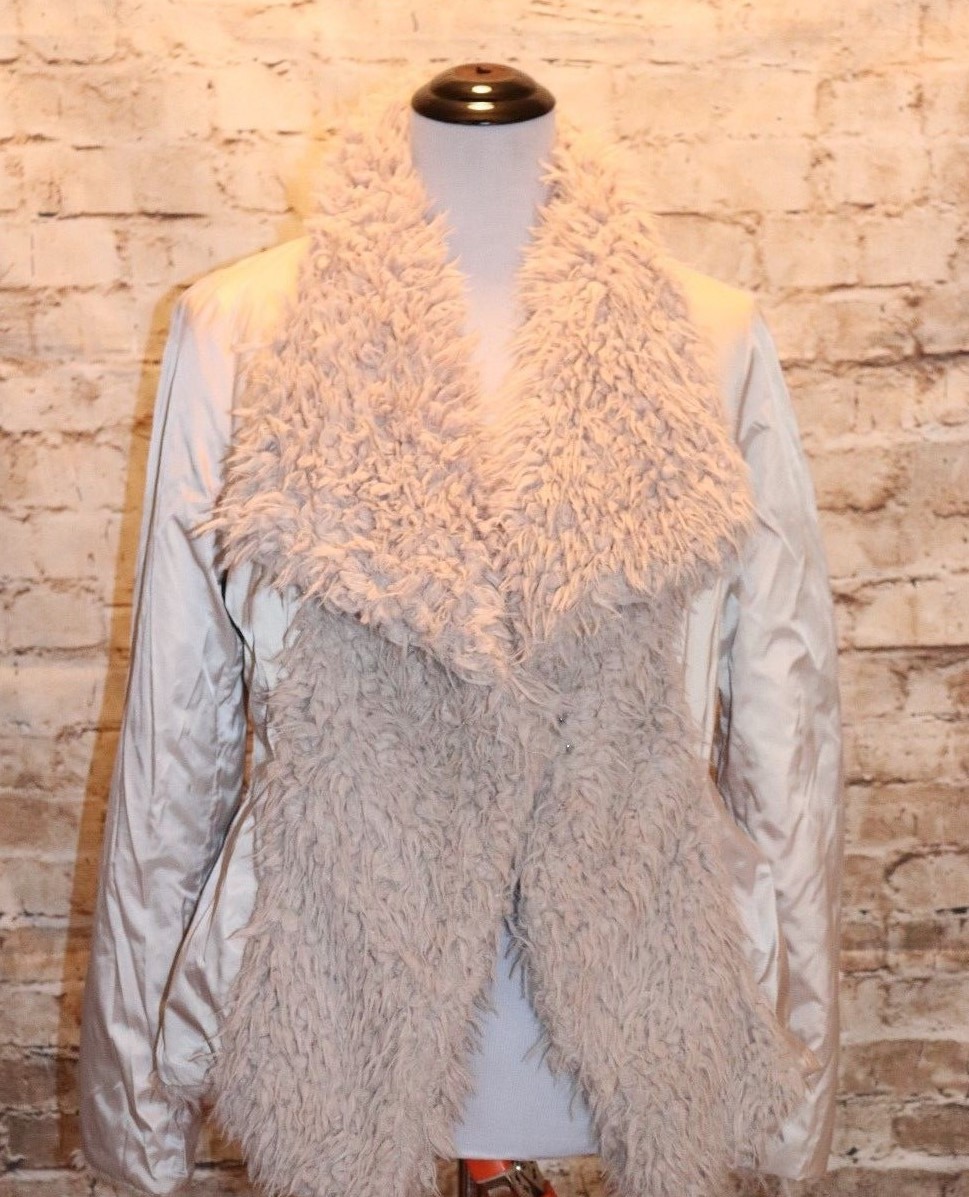 Modcloth A Matter of Warm Reversible Jacket Betsey Johnson NWT L Beige ...