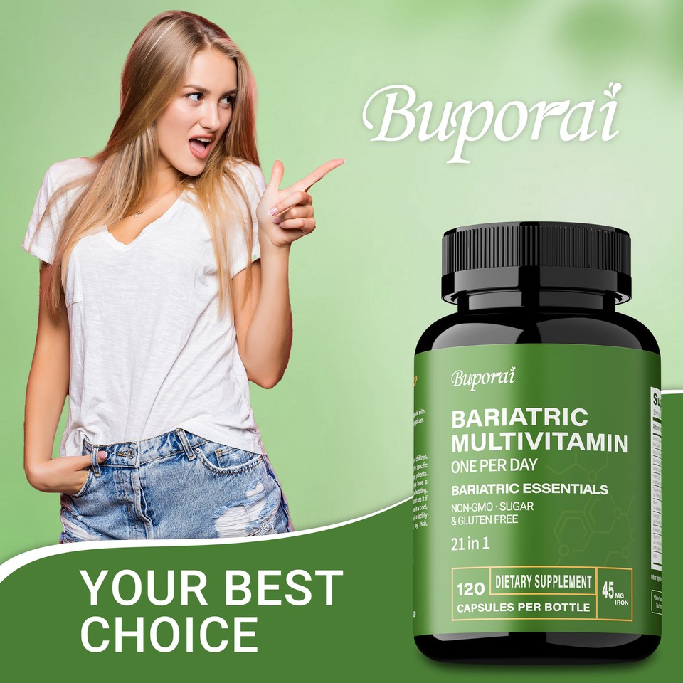 Bariatric Multivitamin -with 21 Vitamins,Balance Energy Levels Promotes ...