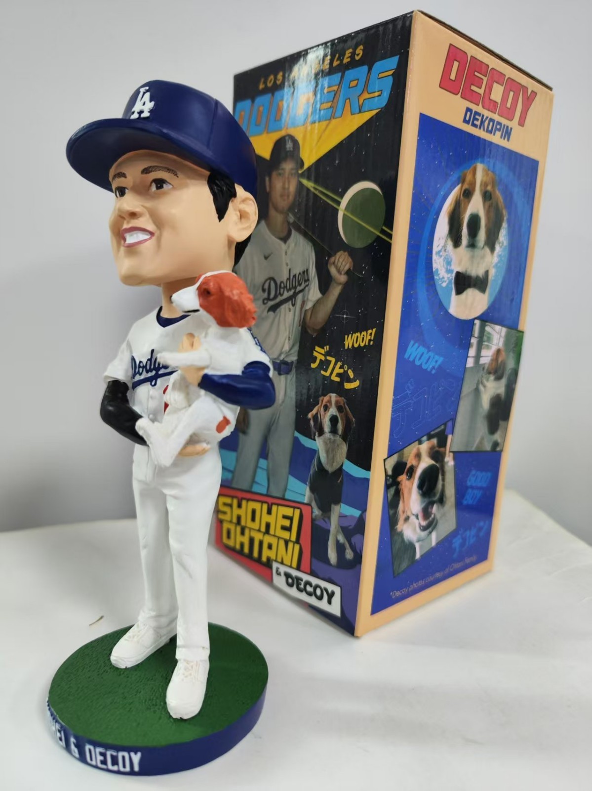 White SHOHEI OHTANI & DECOY Bobblehead Los Angeles Dodgers 8/28/24 | eBay