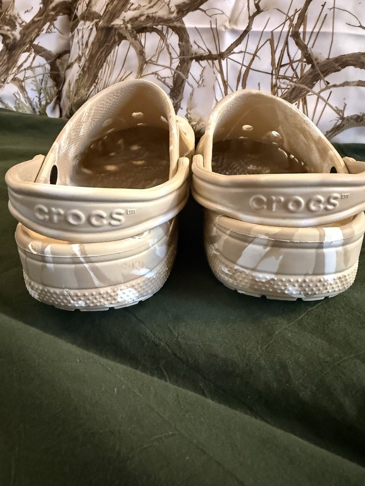 Crocs All Terrain Clogs Marbled Tan Tie Dye, Slip-On, Sport Mode, Size ...