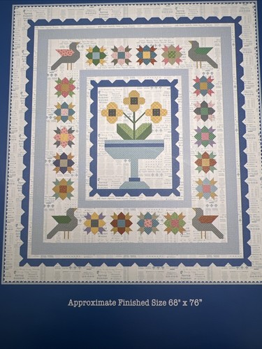 Riley Blake Designs KT-12840 Calico Birds Quilt Kit Pattern & Fabric 68 ...