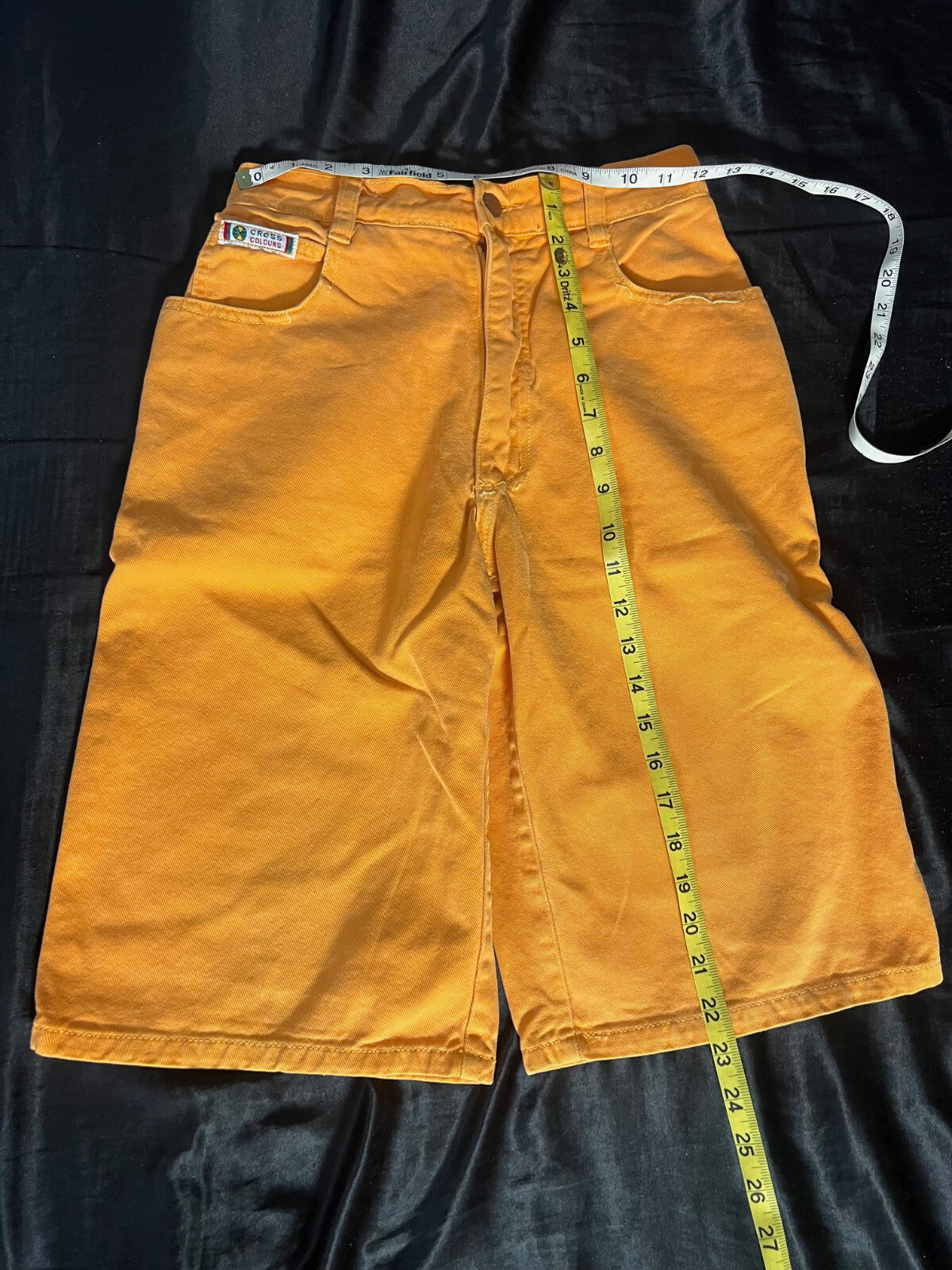 Original vintage 90s Cross Colours shorts orange smal… - Gem