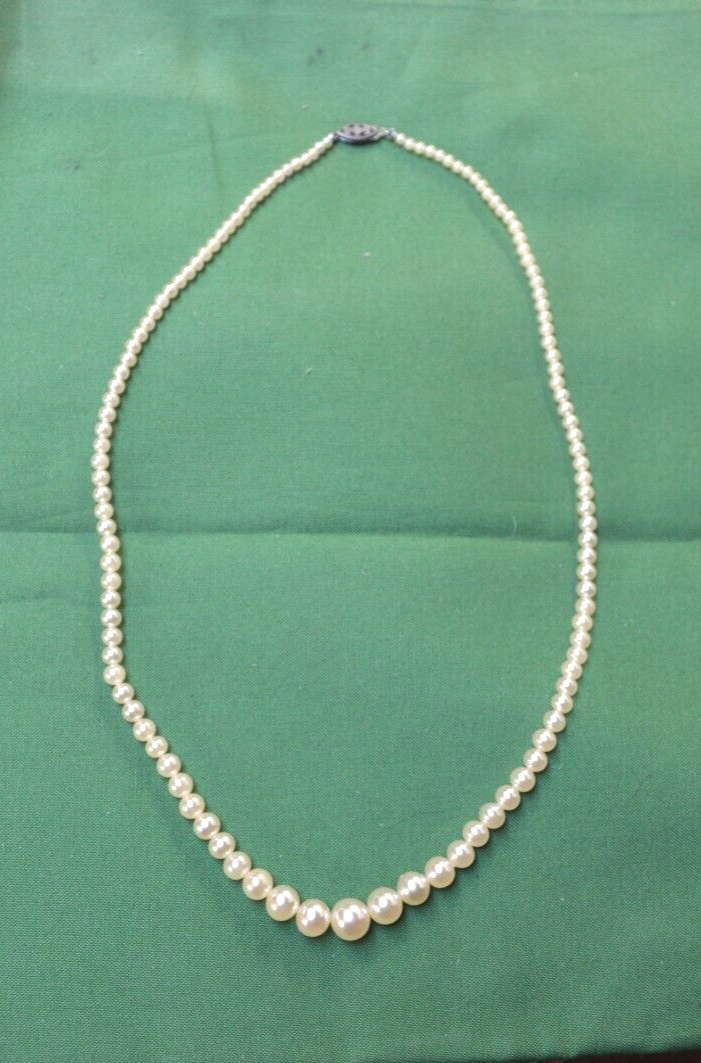Deltah Simulated Pearl Necklace 20" | eBay