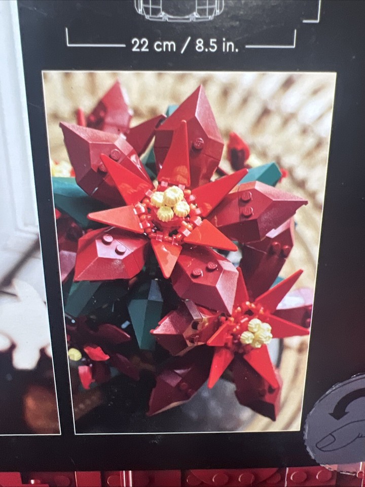 SALE~ Lego Botanical Collection Poinsettia Grande Italia Plant 10370 ...