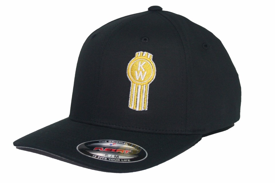 Kenworth KW hat cap fitted flexfit curved bill Trucker Truck Rig Diesel ...