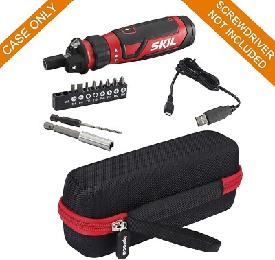 Hard Storage Travel Case for SKIL Rechargeable 4V Cordless Screwdriver ...