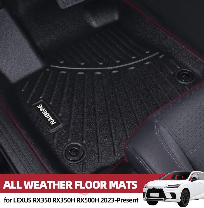 Naibeve Floor Mats For Lexus RX350 RX350h RX500h 2023 2024 2025 - All ...