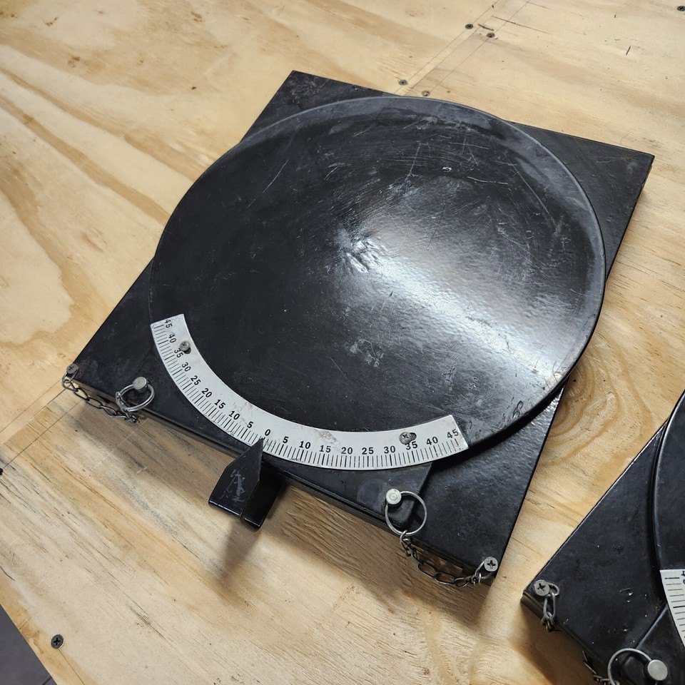 Steel Alignment Rack Turn Plate Table Set w Pointers Medium Duty Truck ...