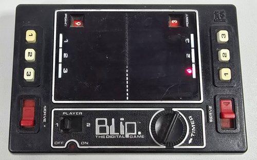 Vintage 1977 BLIP Digital Ping Pong Handheld Game by TOMY Tested ...