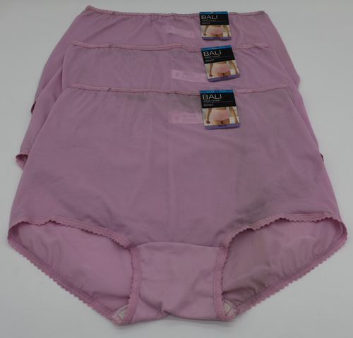 Bali Skimp Skamp Brief Panty 2XL 9 Full Coverage Pink Panties NWT 2633 ...