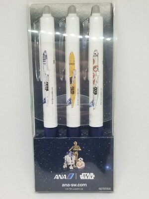Star Wars Celebration 2019 ANA Airlines Promotional Pen Set R2-D2 C-3PO ...
