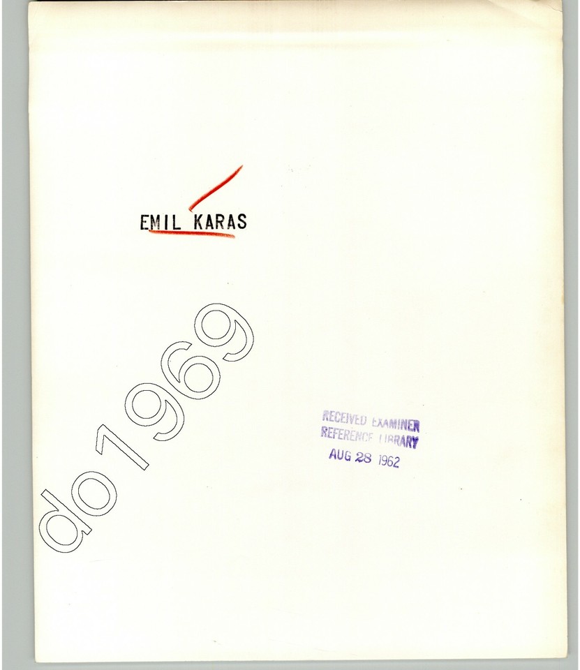 EMIL KARAS of SAN DIEGO CHARGERS, CA USA 1962 Artistic VTG Football ...