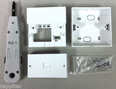 2016 BT OPENREACH TYPE MASTER TELEPHONE SOCKET NTE5A + BACK BOX+IDC ...