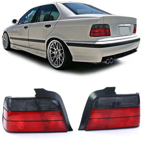 Rear Tail Lights IN Red Black for BMW 3er E36 Sedan From 1990-1999 | eBay
