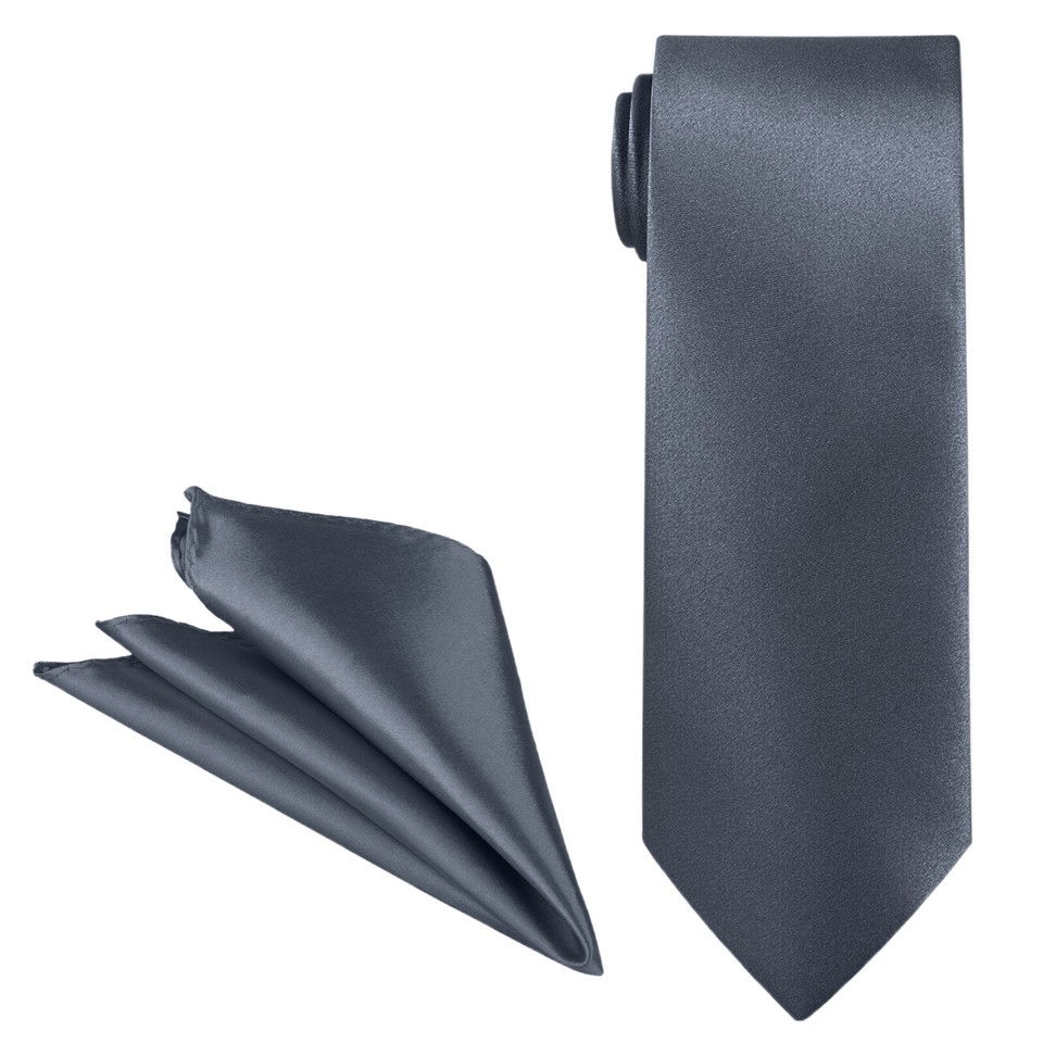 Cravatta In Raso E Fazzoletto Set Per Matrimonio E Feste Aziendali | eBay