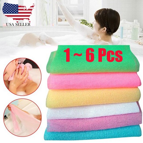 Exfoliating Towel Wash Cloths Bath Shower Towel Back Skin Scrub Towels ...