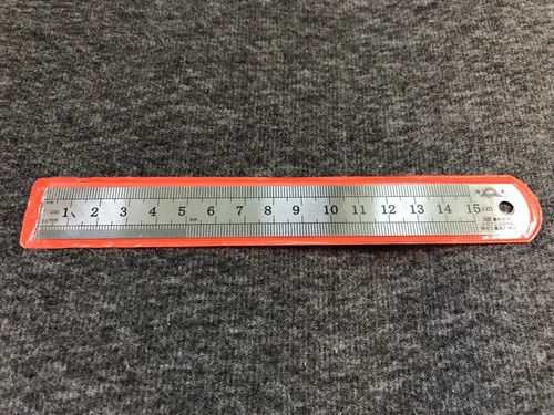 X3 15CM 6 INCH STAINLESS STEEL METAL RULER RULE PRECISION DOUBLE SIDED ...