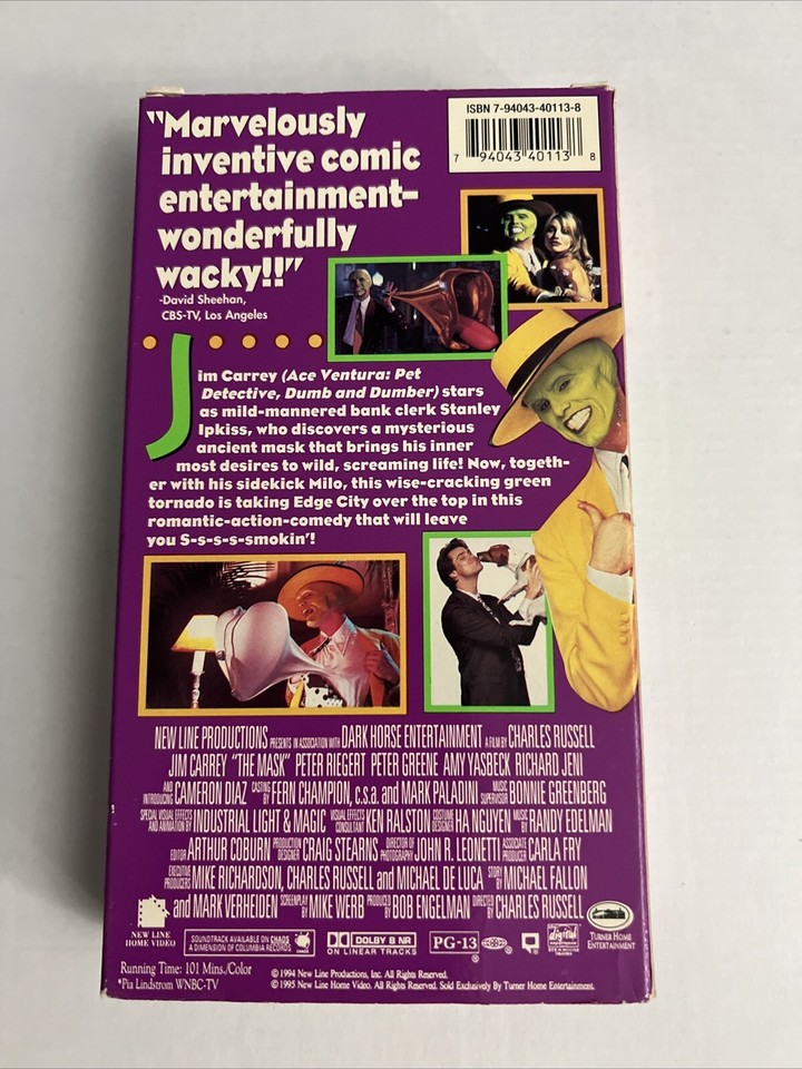The Mask VHS From Zero To Hero (VHS, 1995) Jim Carrey Cameron Diaz ...