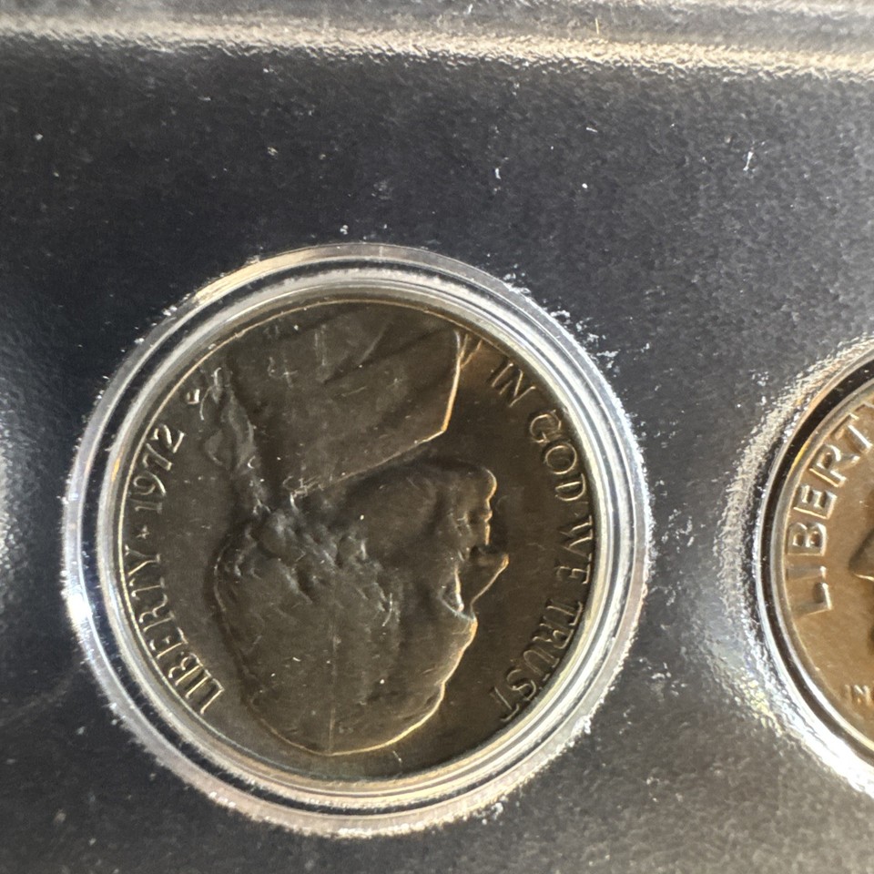 1972 Year Set 5 Coins in Circulated or Better Condition Collectible ...