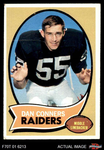 1970 Topps #6 Dan Conners Raiders Miami Florida 1.5 - FAIR | eBay