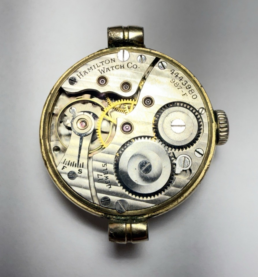 RARE 1930'S 10K GF HAMILTON ELLSWORTH PROJECT WATCH 987-F KEEPS TIME 2551 MADE | eBay