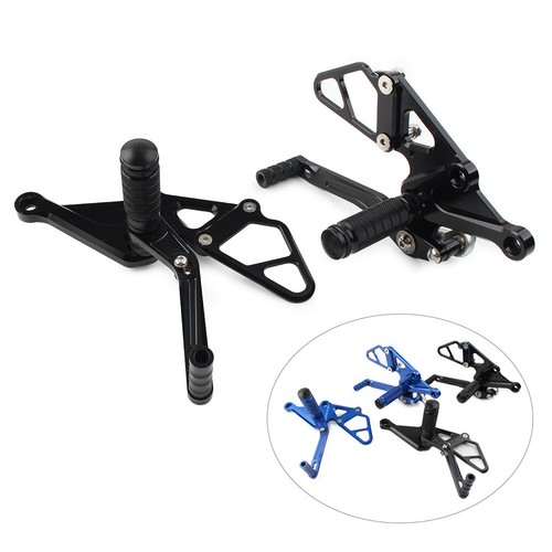 CNC Adjustable Footrests Pegs Pedal Rearset Rear Set For YAMAHA FZ-07 ...