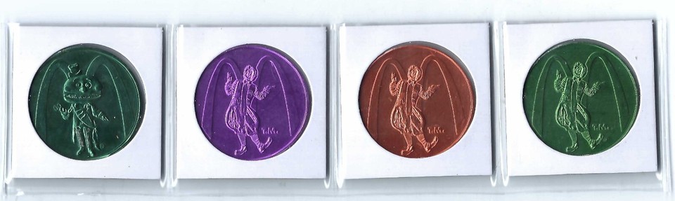 4 RONALD MCDONALD MCDONALD'S RESTAURANT GOLDEN ARCHES COINS TOKENS 1974 ...