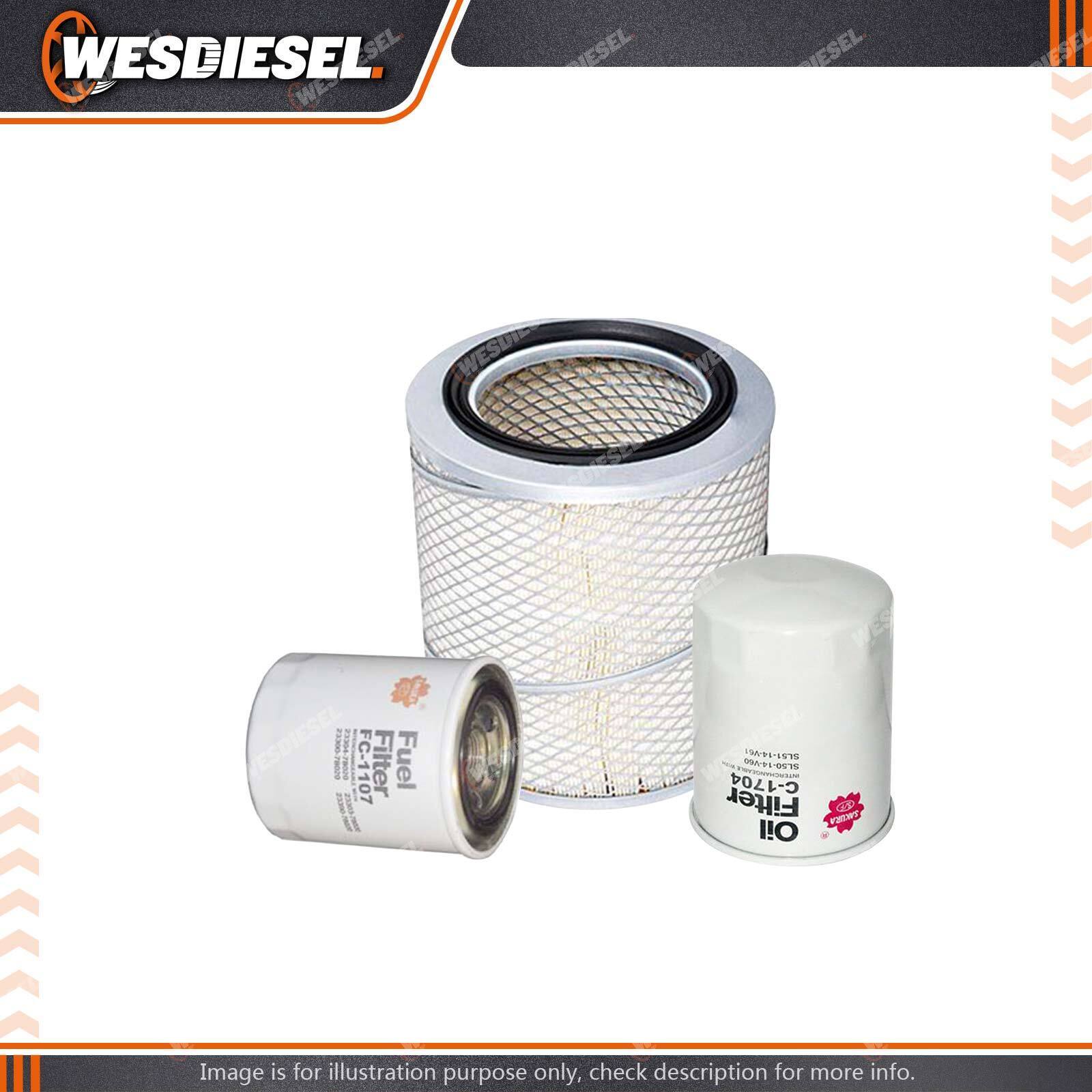 Sakura Oil Air Fuel Filter Kit fits Mazda T4000 TF T4600 G H 4Cyl 1992 ...