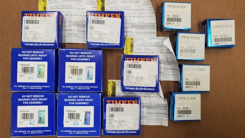 Bearing Lot NIB LM503349A-20629, LM29710, LM29749, S2629-1, MS27641-4 ...