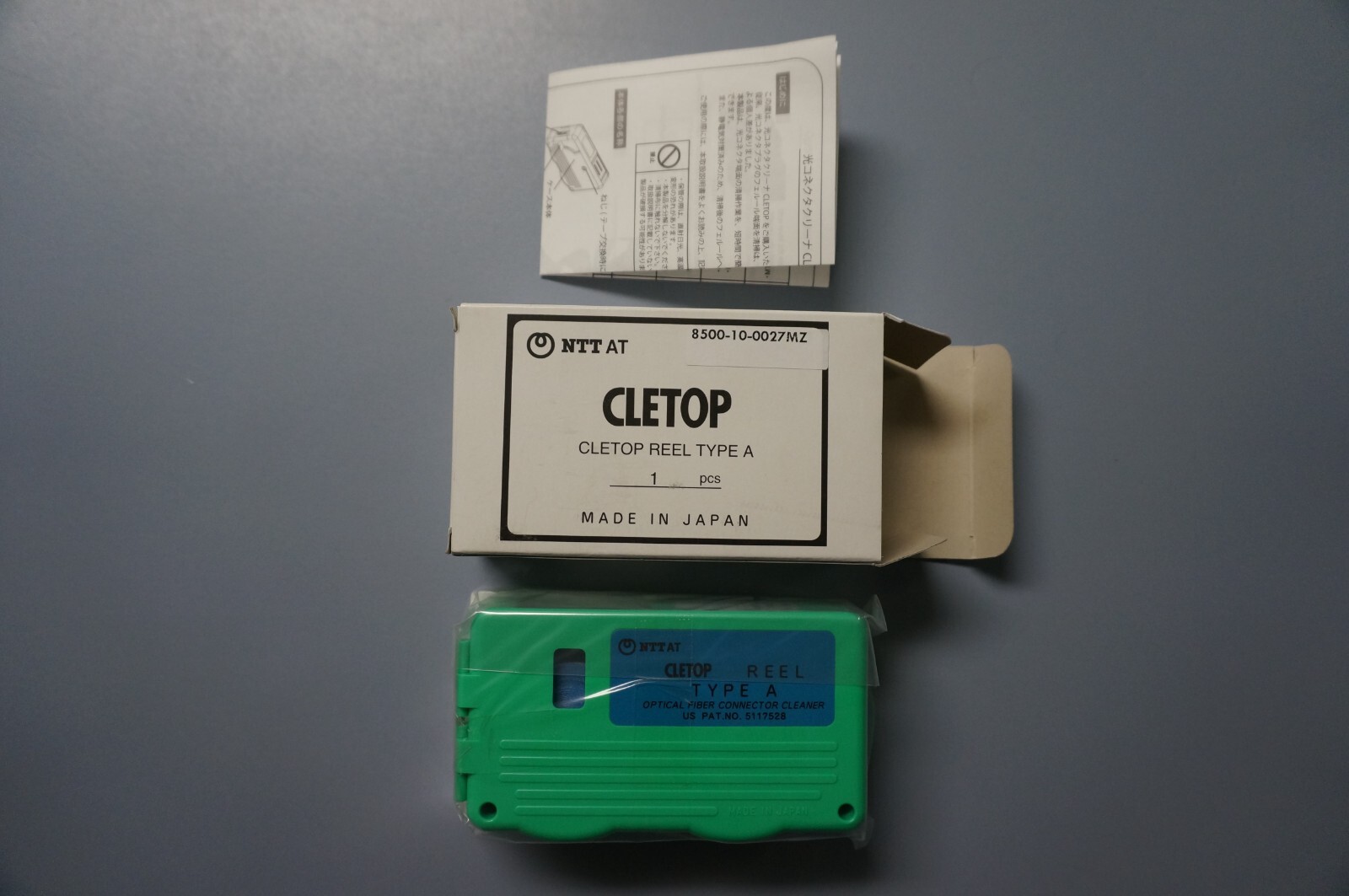 NTT CLETOP Reel Type A Fiber Optic Connector Cleaner - BLUE TAPE (NIB ...