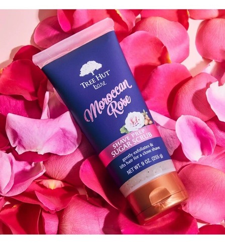 Tree Hut Bare MOROCCAN ROSE Shave Prep Sugar Scrub 9oz Sealed Free ...