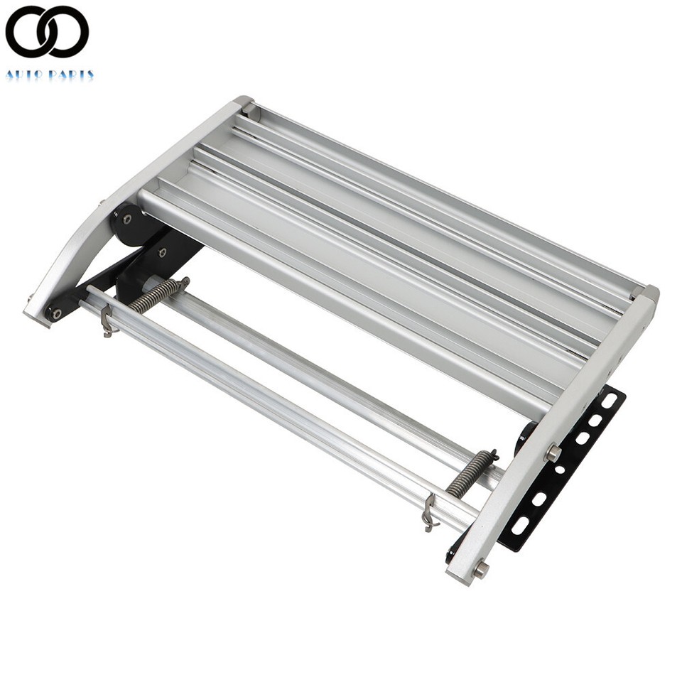 RV Camper Platform Steps Stair Anti-Slip Manual Pull Out Retractable ...