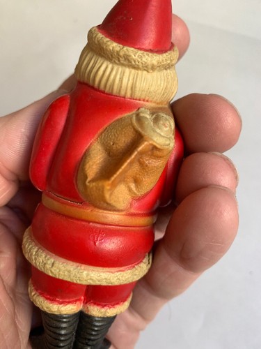 Antique Celluloid Santa Figurine 1930's Viscoloid USA Christmas ...